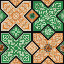 Background with persian patterns Royalty Free Vector Image