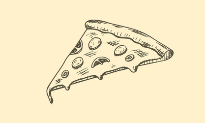 Pizza Drawing Crust Vector Images (over 470)