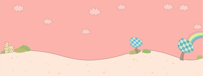 Cute landscape background Royalty Free Vector Image