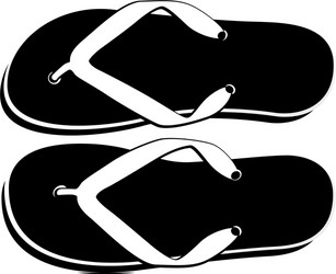 Beach sandals Royalty Free Vector Image - VectorStock