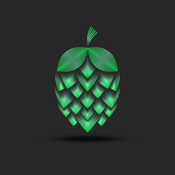 Simple hop line icon hop emblem symbol Royalty Free Vector