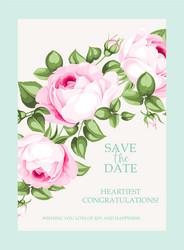 Save the date card Royalty Free Vector Image - VectorStock