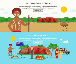 Travel to australia doodle australian stickers Vector Image
