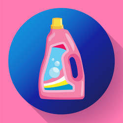 Cartoon washing powder laundry Royalty Free Vector Image