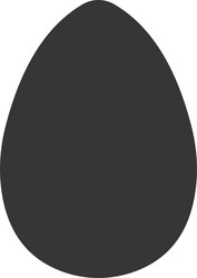 Egg shape template with different Royalty Free Vector Image