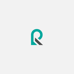R letter abstract outstanding professional Vector Image