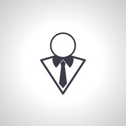 Man avatar with tie icon avatar Royalty Free Vector Image