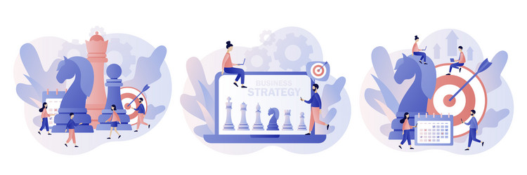 Business strategy data analysis strategy Vector Image