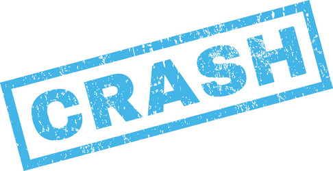 Crash rubber stamps Royalty Free Vector Image - VectorStock