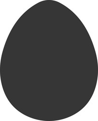 Egg shape template with different Royalty Free Vector Image