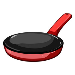 Cooking crepe maker cartoon Royalty Free Vector Image
