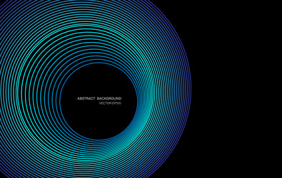 Abstract circles lines pattern round frame Vector Image