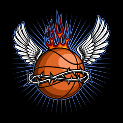 Basketball art for graphic design Royalty Free Vector Image
