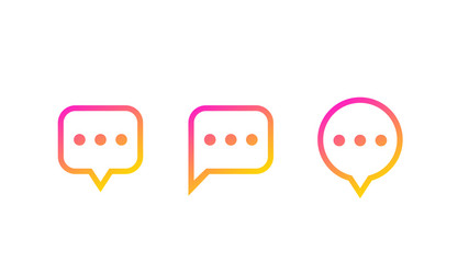 Comment chat post message icon Royalty Free Vector Image