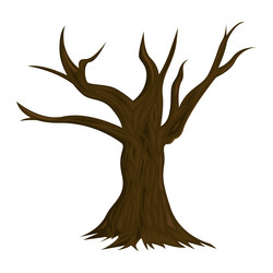 A living tree and dead Royalty Free Vector Image