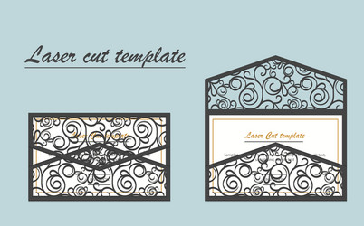 Digital file for laser cutting Royalty Free Vector Image