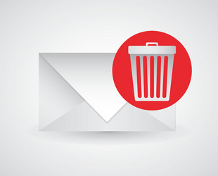 Email design over white background Royalty Free Vector Image