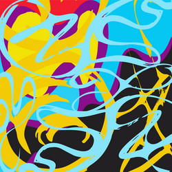 Abstract graffiti characters Royalty Free Vector Image