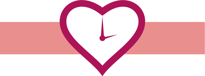 Heart watch icon Royalty Free Vector Image - VectorStock