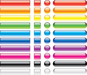 Toggle switch buttons set Royalty Free Vector Image