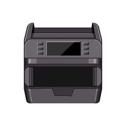 Banknote counter machine cartoon Royalty Free Vector Image