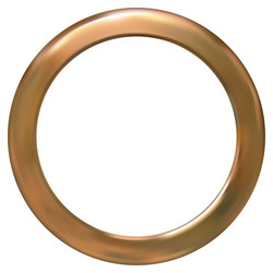 Frame gold ring Royalty Free Vector Image - VectorStock