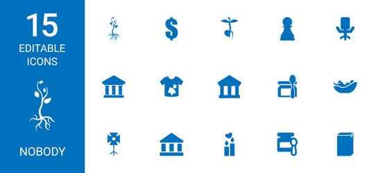 Nobody icons Royalty Free Vector Image - VectorStock