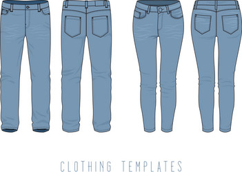 Clothing templates set Royalty Free Vector Image
