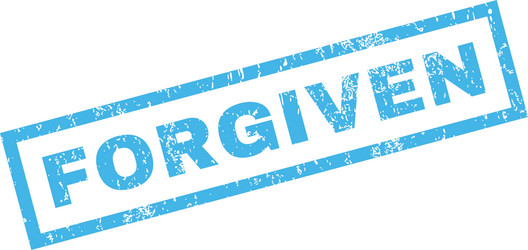 Forgiven rubber stamp Royalty Free Vector Image