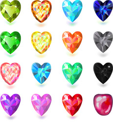 Heart gem cut Royalty Free Vector Image - VectorStock
