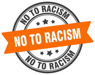 Racism stamp label on transparent Royalty Free Vector Image
