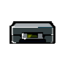 Scanner photo printer game pixel art Royalty Free Vector