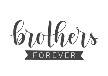 Handwritten lettering happy brothers day Vector Image
