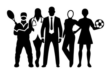 Career Silhouette Vector Images (over 12,000)