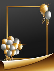 Golden Balloon Border Vector Images (over 760)