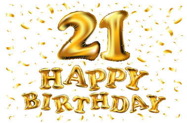 Happy Birthday 21 Vector Images (over 590)