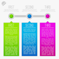 Six Stage Progress Timeline Royalty Free Vector Image