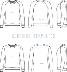 Clothing apparel templates Royalty Free Vector Image