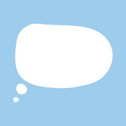 White speech bubble thinking balloon talks Vector Image