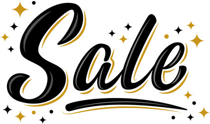 Bulk lettering sign Royalty Free Vector Image - VectorStock