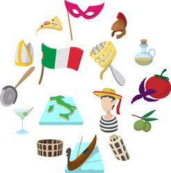 Cartoon slice of pizza wearing a chef hat Vector Image