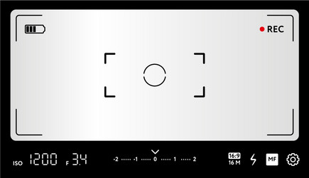 Blank smart phone camera focusing screen Vector Image