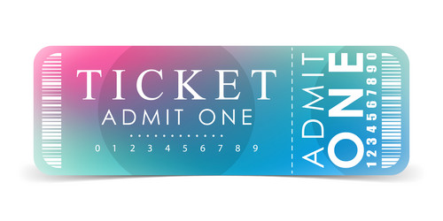 Ticket sample design template Royalty Free Vector Image