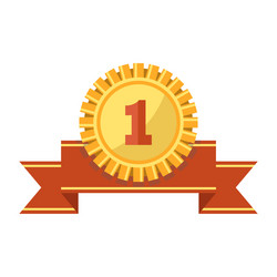Gold silver bronze award sport 1st 2nd 3rd place Vector Image