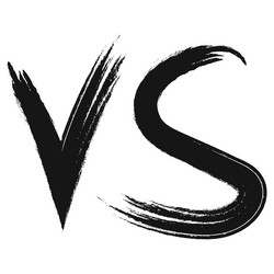 Letters intertwined v and s vs versus logo Vector Image