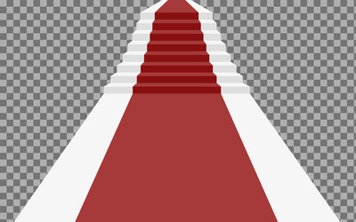 Staircase with blue carpet stairs with a blue Vector Image