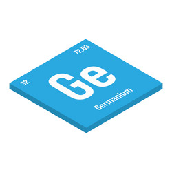 Germanium ge periodic table element Royalty Free Vector