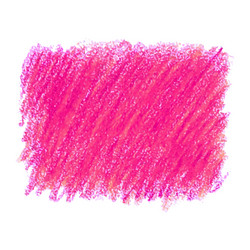 Pink crayon scribble texture stain isolated Vector Image