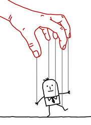 Puppet master hand Royalty Free Vector Image - VectorStock