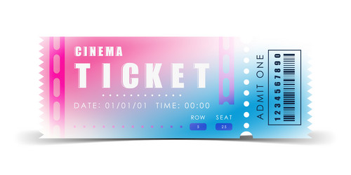 Ticket sample modern card template Royalty Free Vector Image
